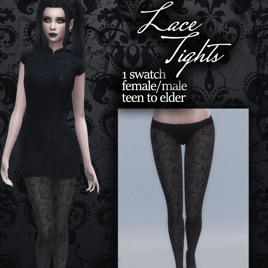 Gothic Lace Tights - The Sims 4 Create a Sim - CurseForge