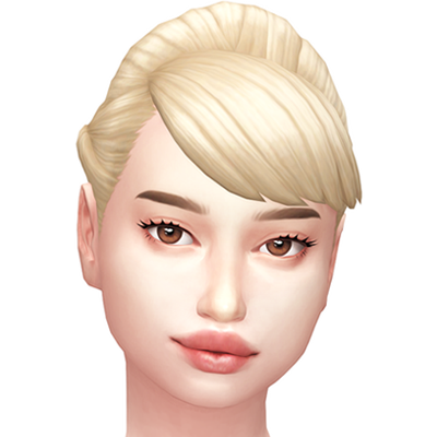 snowy updo hair - Create a Sim - The Sims 4 - CurseForge