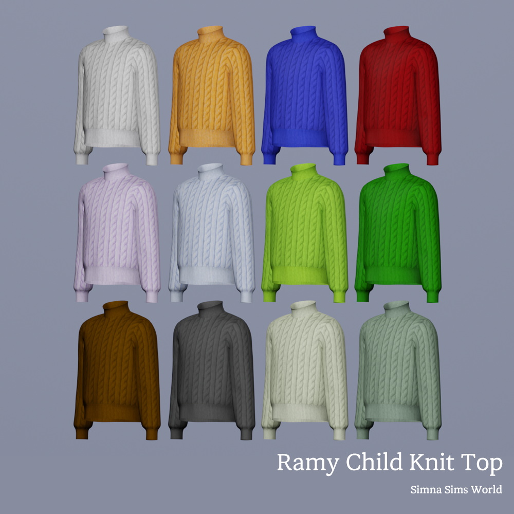 Install ﻿Ramy Child Knit Top The Sims 4 Mods - CurseForge