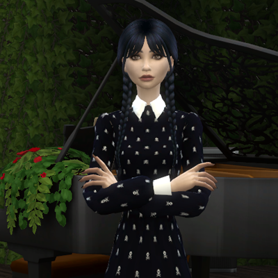 Wednesday casual dress - Create a Sim - The Sims 4 - CurseForge