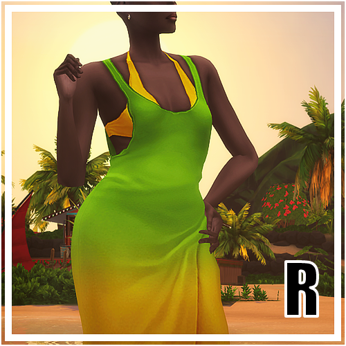 Sunset Dress - The Sims 4 Create a Sim - CurseForge