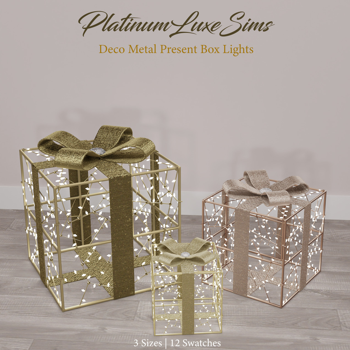 Deco Metal Christmas Present Box Lights - The Sims 4 Build / Buy ...