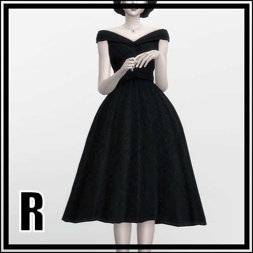 Fascienne Ball Dress - Black Couture - Files - The Sims 4 Create a Sim ...