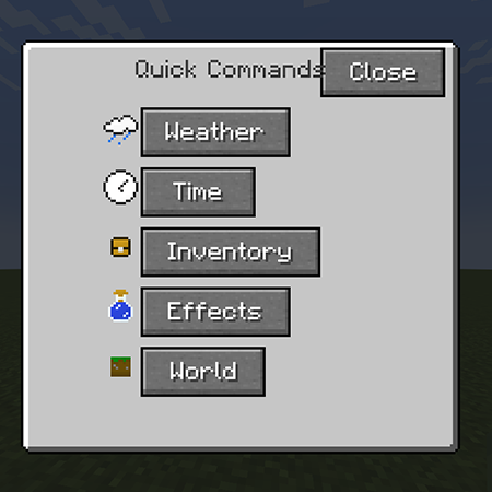 Quick Commands Menu - Minecraft Mods - CurseForge