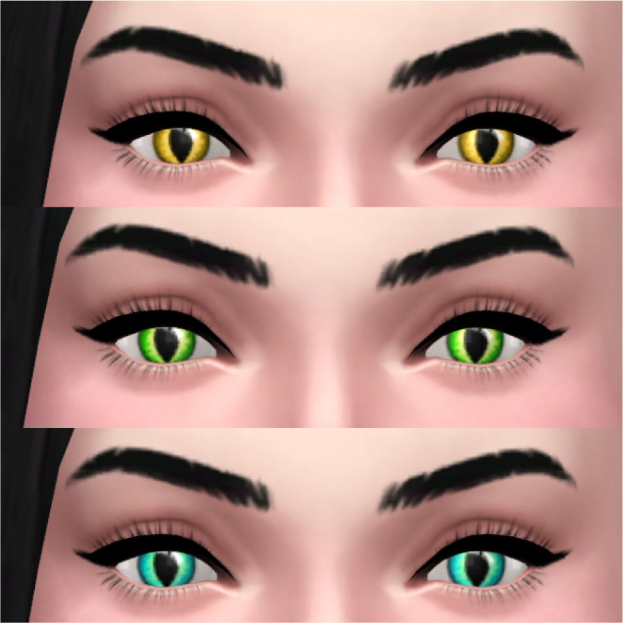 Cat Eyes | 4 Swatches - The Sims 4 Create a Sim - CurseForge