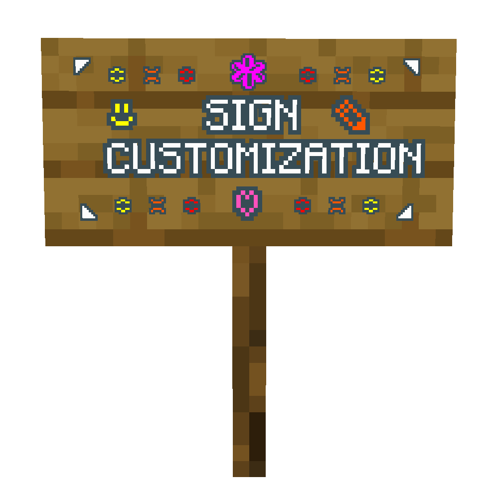 Sign Customization Mods Minecraft