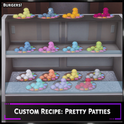 Custom Recipe: Pretty Patties - The Sims 4 Mods - CurseForge