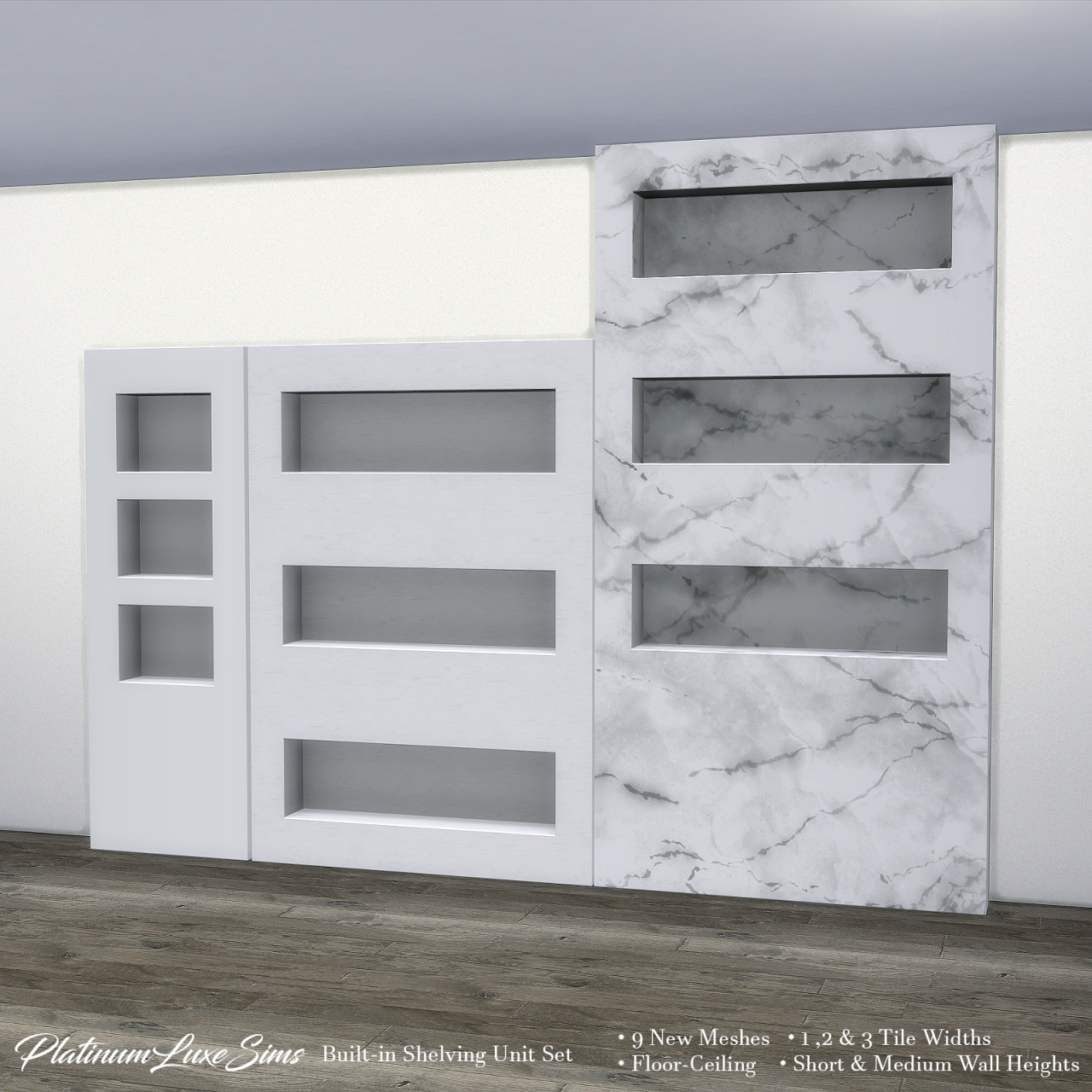 Built-in Shelving Unit Set Vol.1 - The Sims 4 Build / Buy - CurseForge