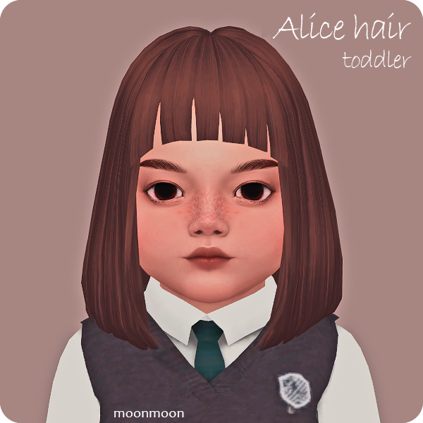 Alice Hair Toddler - The Sims 4 Create a Sim - CurseForge