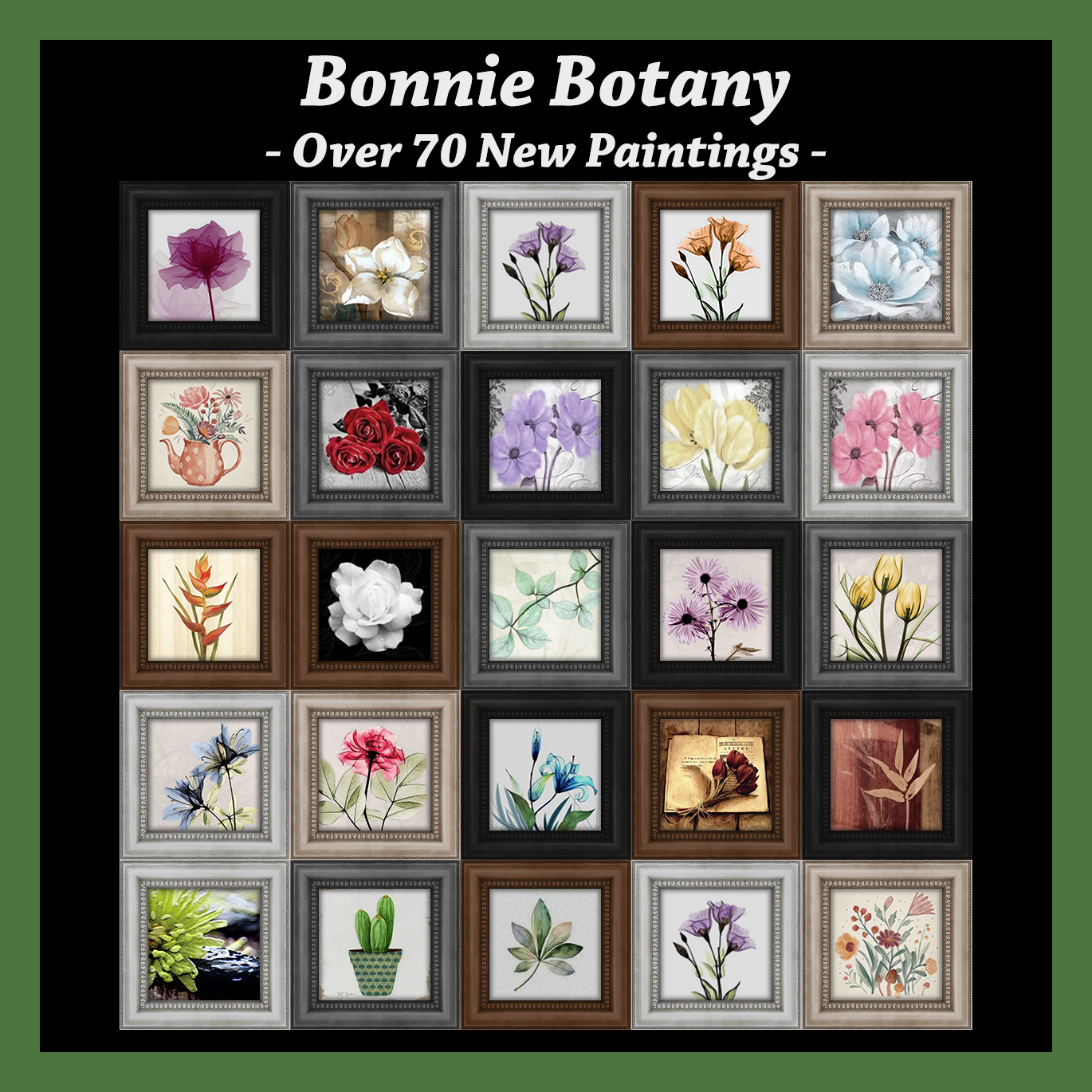 Bonnie Botany Paintings - The Sims 4 Build / Buy - CurseForge