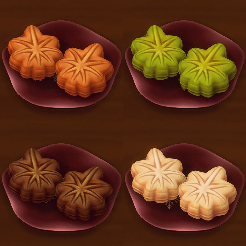 Maple Leaf Manju - 4 Flavors - The Sims 4 Mods - CurseForge