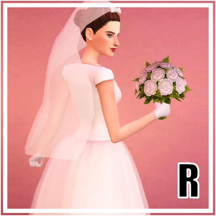 White Wedding Set - For Audrey V - The Sims 4 Create a Sim - CurseForge
