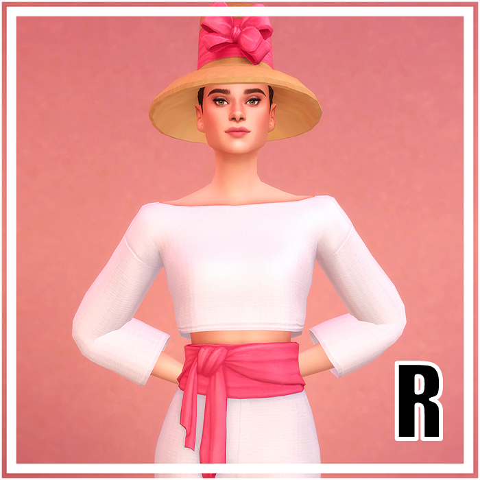Pink Ribbon Set - For Audrey V - The Sims 4 Create a Sim - CurseForge