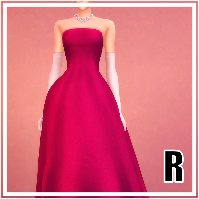 Ribbon Gown - For Audrey V - The Sims 4 Create a Sim - CurseForge