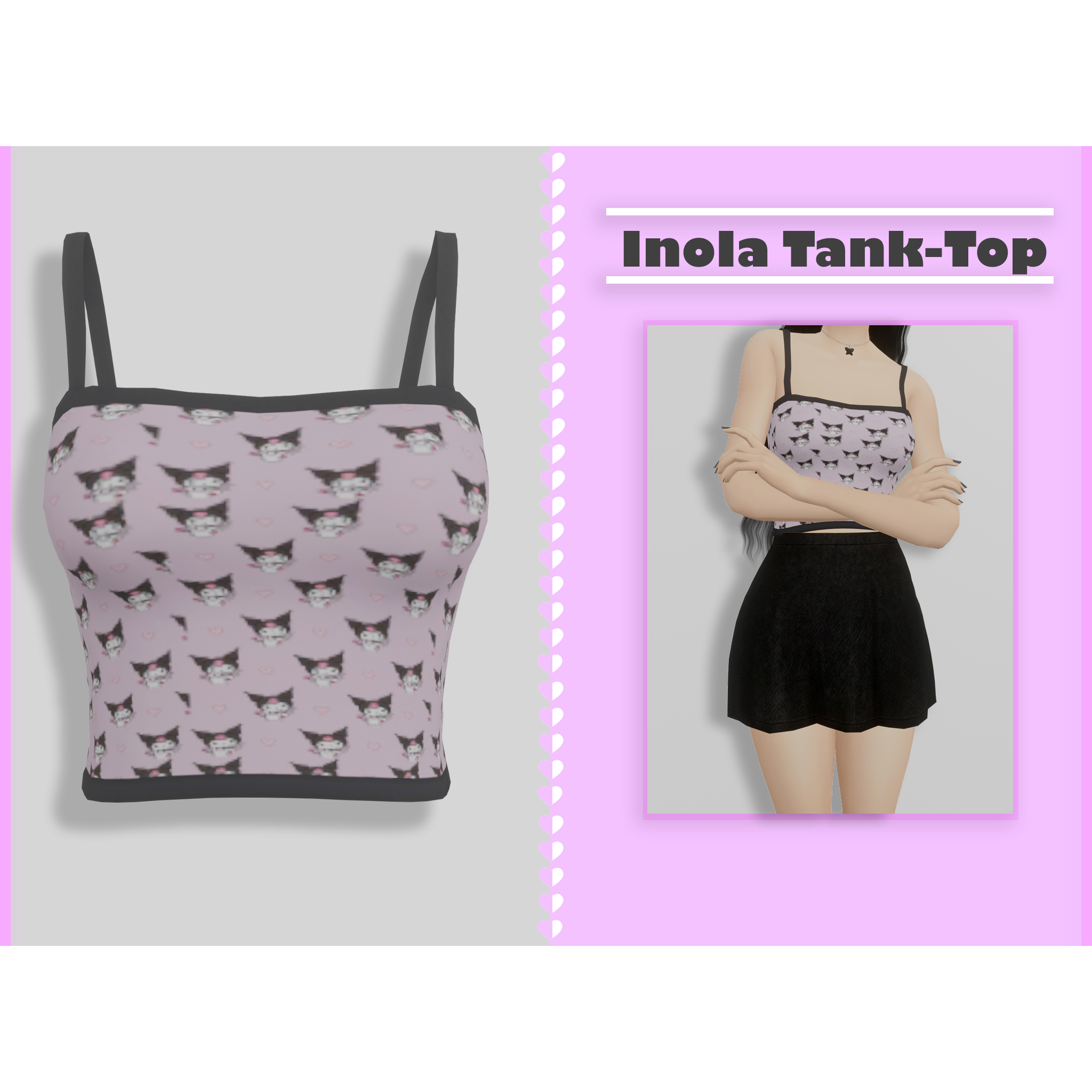 Inola Tank-Top ♡ - The Sims 4 Create a Sim - CurseForge