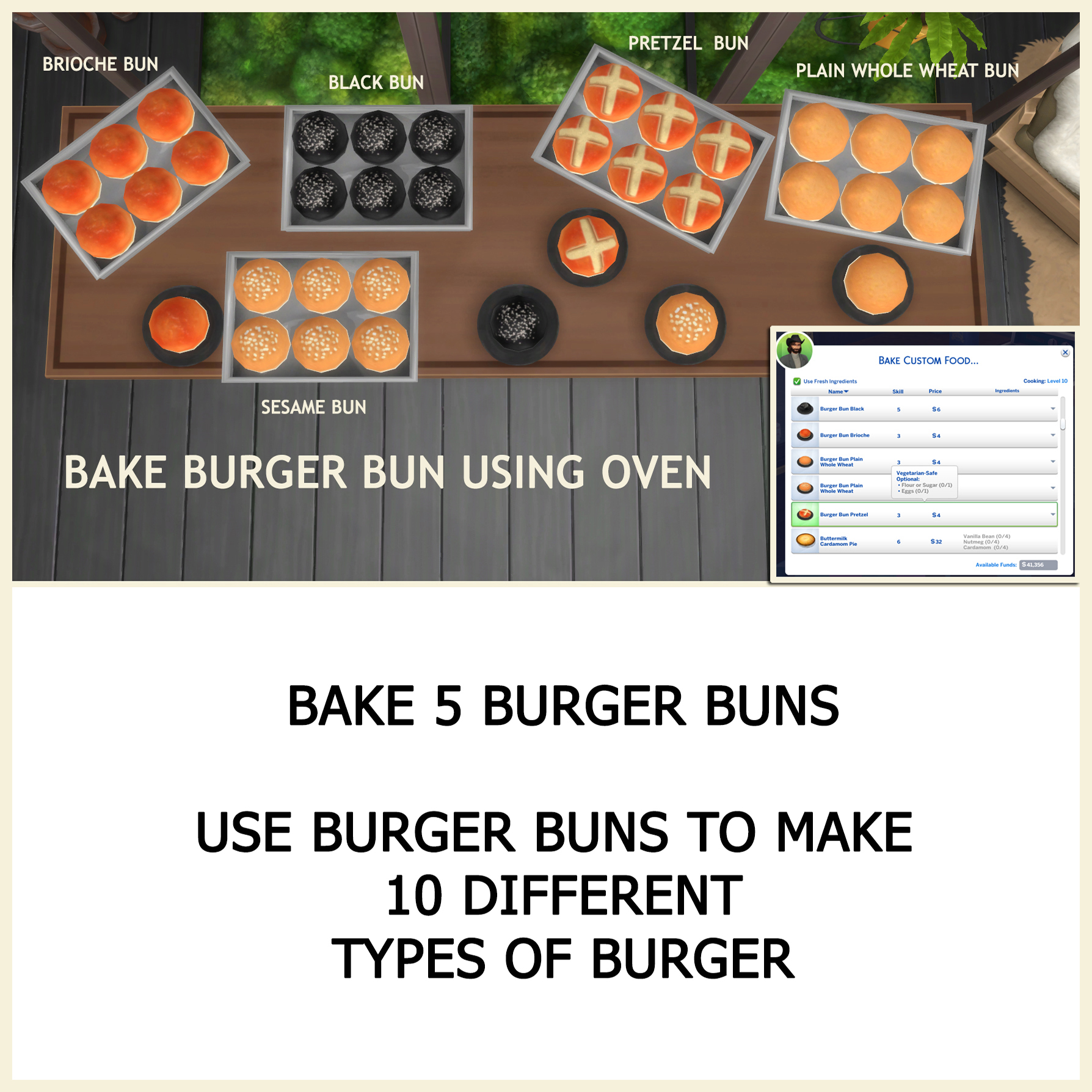 Burger Buns - Files - The Sims 4 Mods - CurseForge
