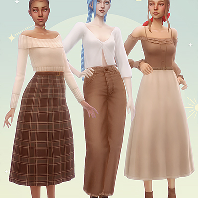 Mini CAS set No.1 - The Sims 4 Create a Sim - CurseForge