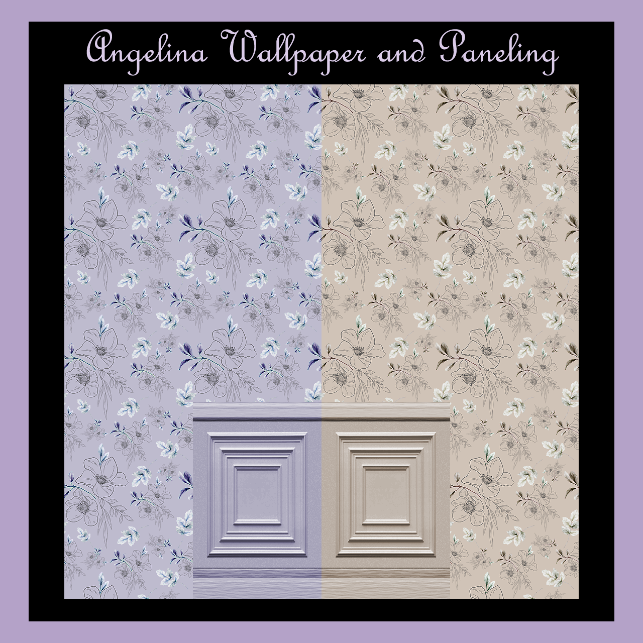 Angelina Walls - Wallpaper and Paneling - The Sims 4 Build / Buy ...