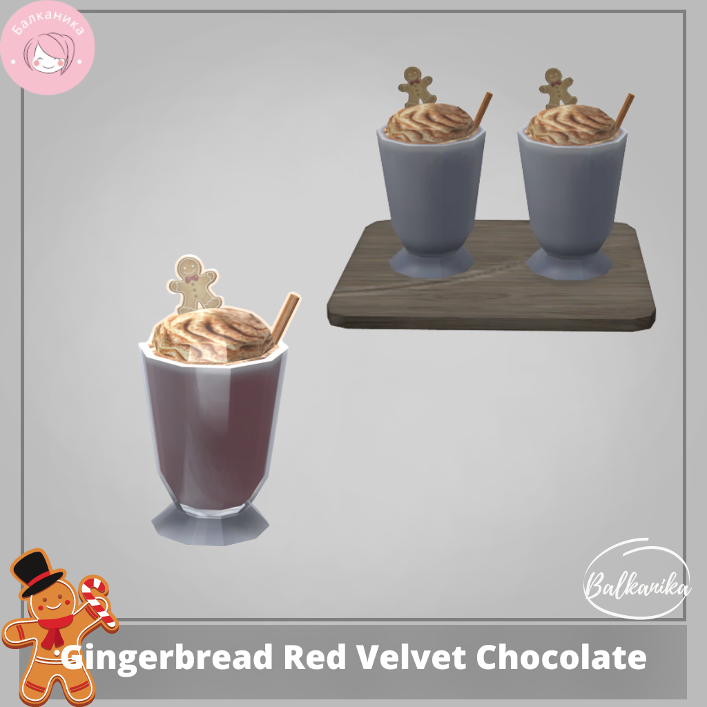 Gingerbread Red Velvet Chocolate - The Sims 4 Mods - CurseForge