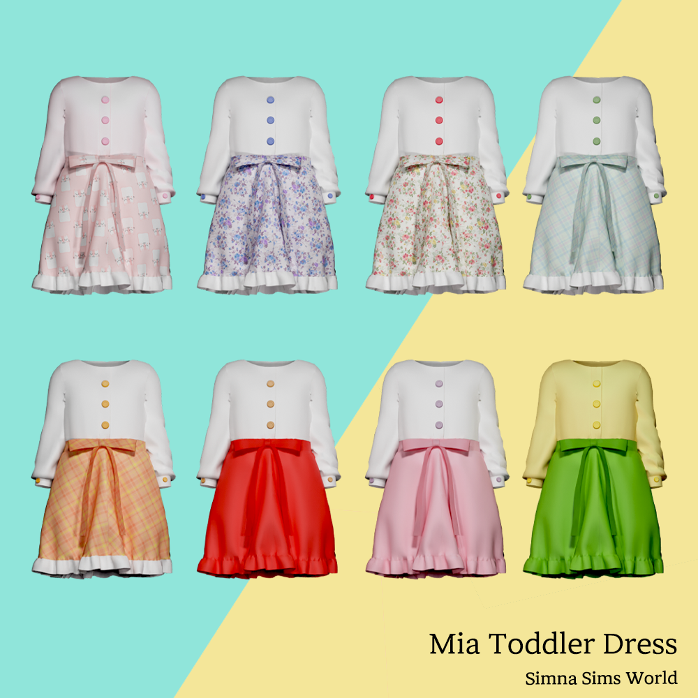 Mia toddler dress - The Sims 4 Create a Sim - CurseForge