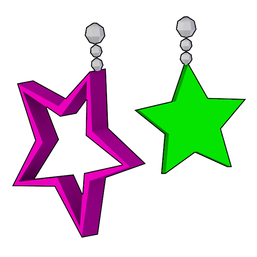 STAR EARRINGS VER.1 ★ - The Sims 4 Create a Sim - CurseForge