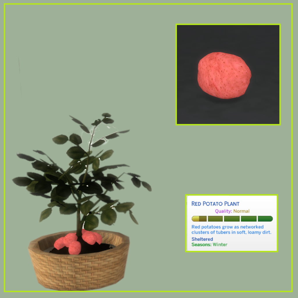 Red Potato (Harvestable) - The Sims 4 Mods - CurseForge