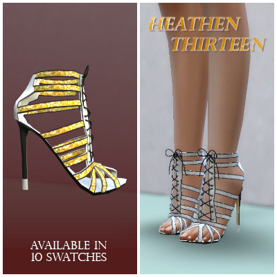 Ver 1: Lace Up and Strap Corset Heels - The Sims 4 Create a Sim ...