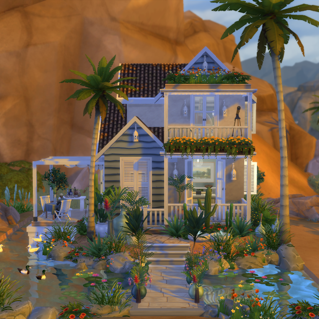 Coastal/tropical Tiny House - The Sims 4 Rooms / Lots - CurseForge