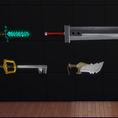 Video Games Swords - The Sims 4 Build / Buy - CurseForge