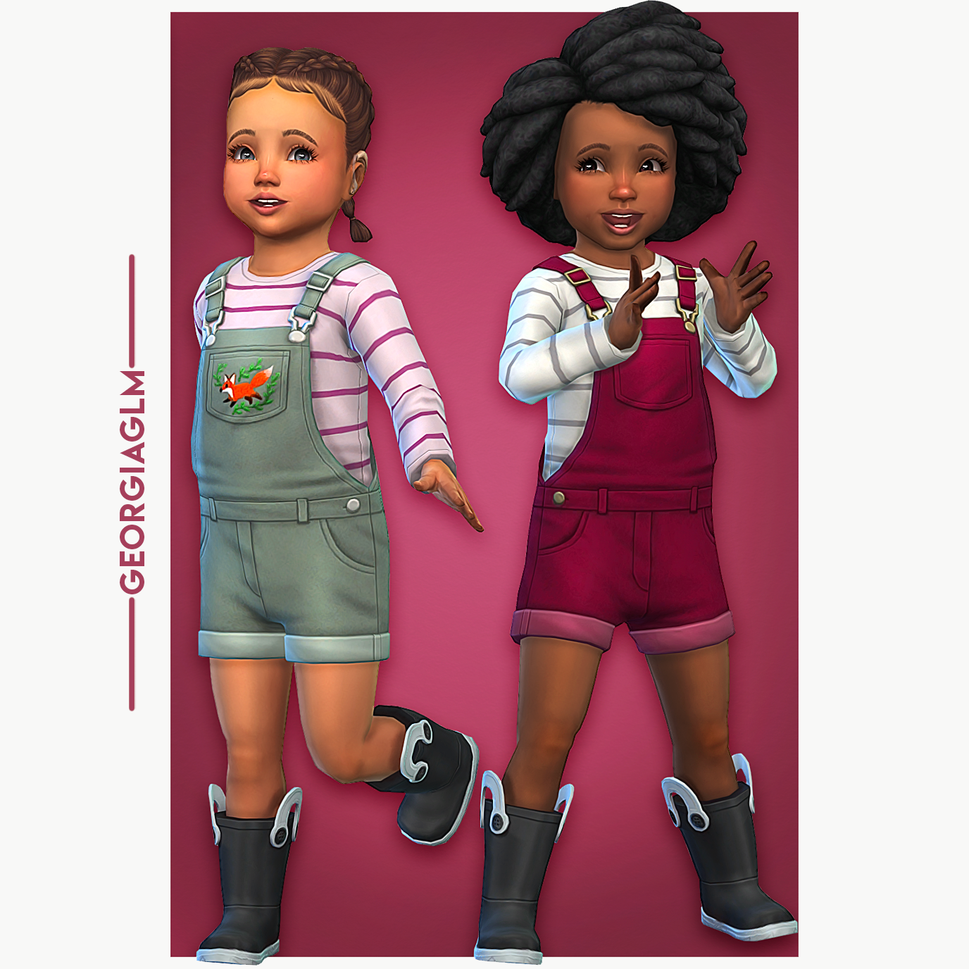 Georgiaglm - Riley Overalls - Toddler - The Sims 4 Create a Sim ...