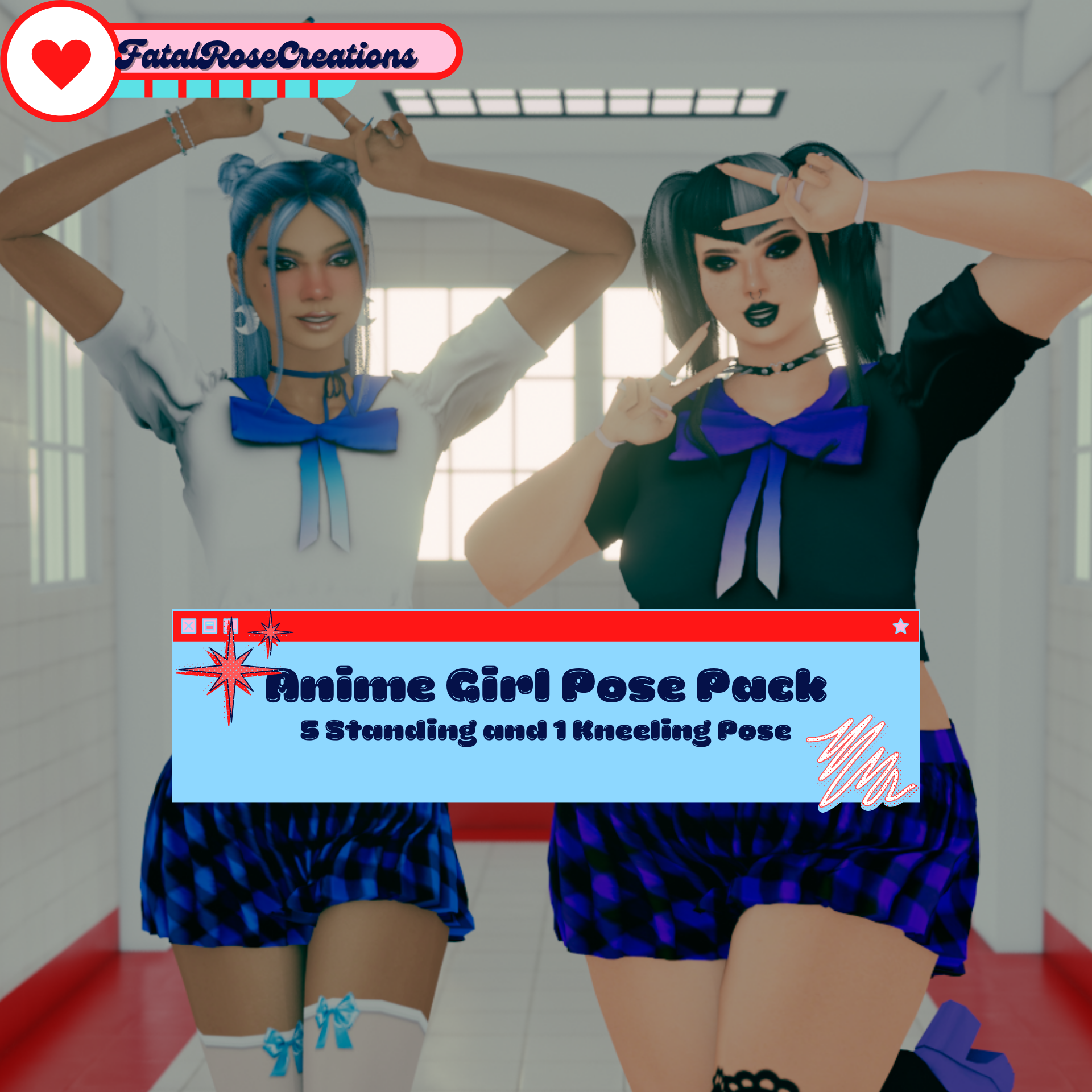 FatalRoseCreations Anime Girl Poses - The Sims 4 Mods - CurseForge