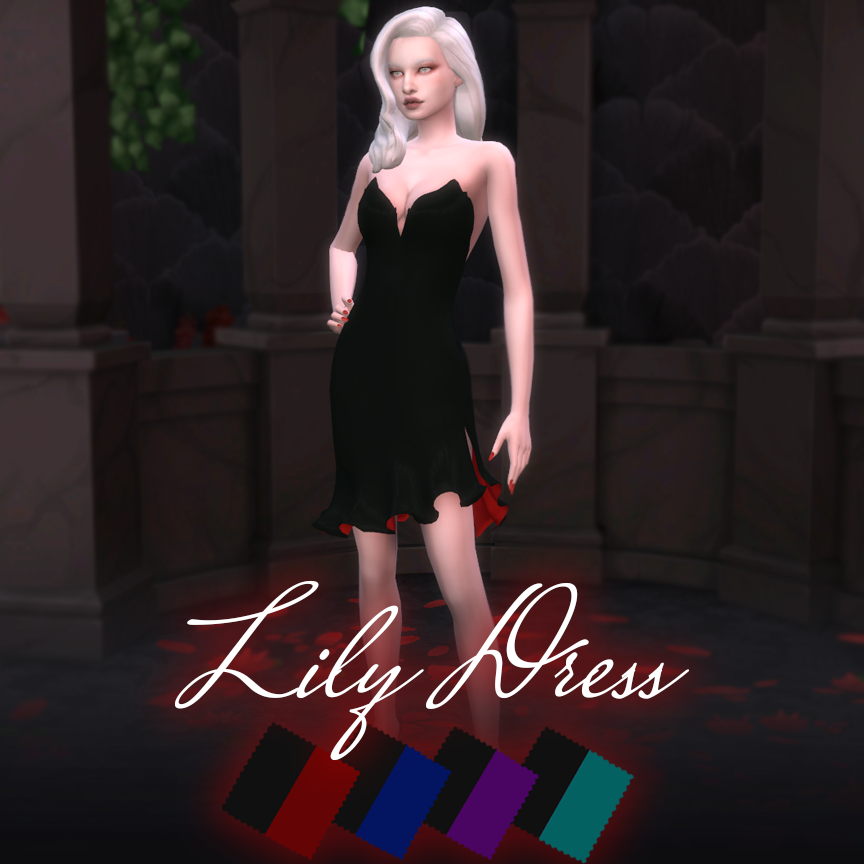 Lily Dress (FDM Collection) - The Sims 4 Create a Sim - CurseForge