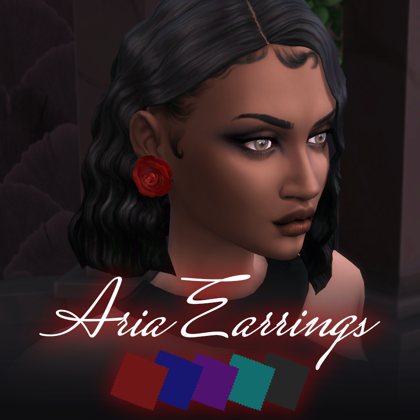 Aria Earrings (FDM Collection) - Create a Sim - The Sims 4 - CurseForge