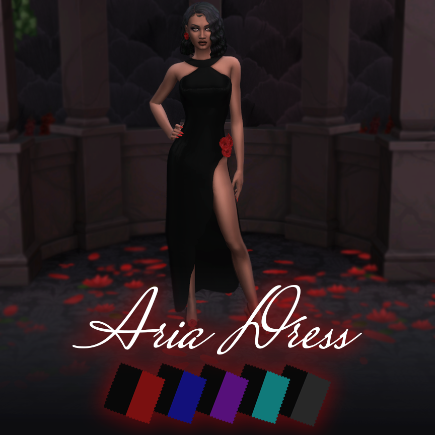 Aria Dress (FDM Collection) - The Sims 4 Create a Sim - CurseForge