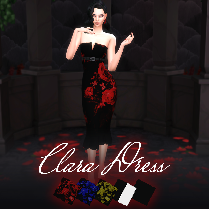 Clara Dress (FDM Collection) - The Sims 4 Create a Sim - CurseForge
