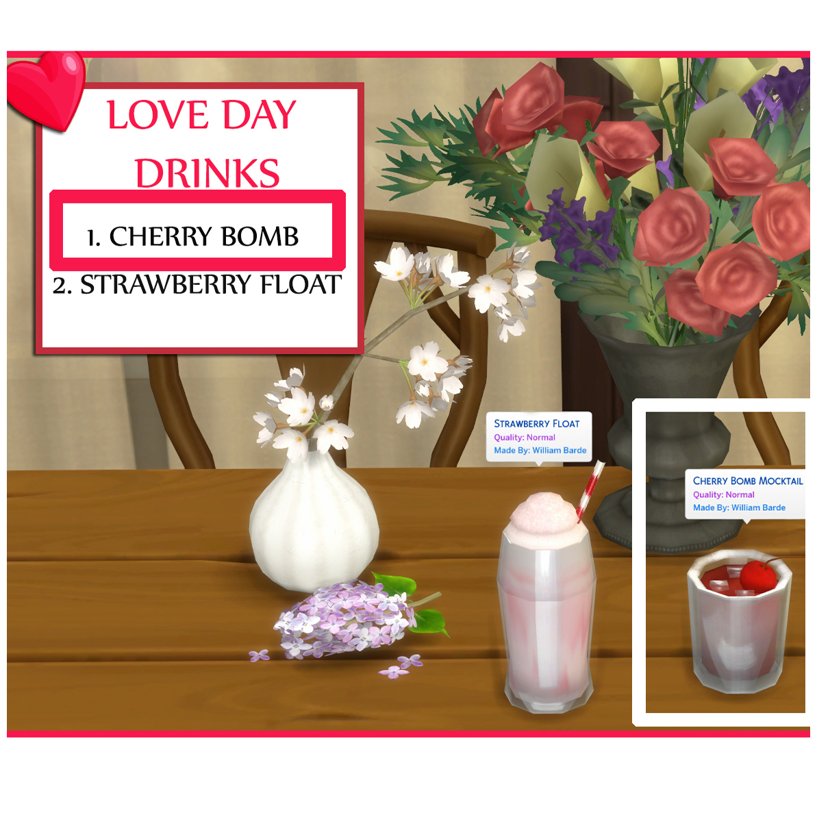 Cherry Bomb Mocktail - The Sims 4 Mods - CurseForge