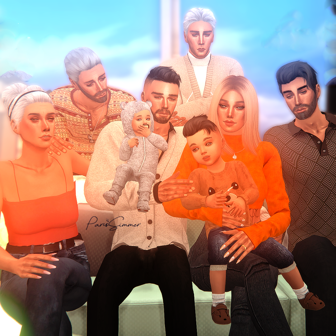 Download (ParisSimmer) - Family Portrait 8 - The Blackwalls - The Sims ...