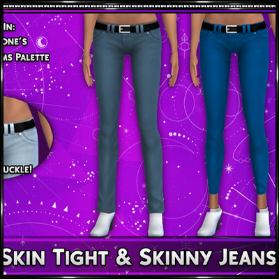Skin Tight & Skinny Jeans (Purrfect Denims) - The Sims 4 Create a Sim ...