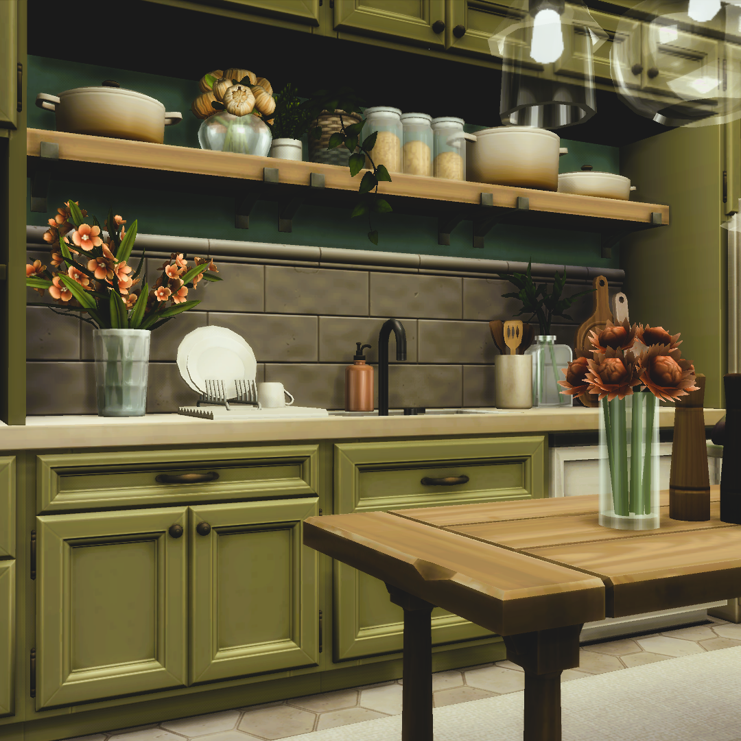 Country Cottage Kitchen - The Sims 4 Rooms / Lots - CurseForge