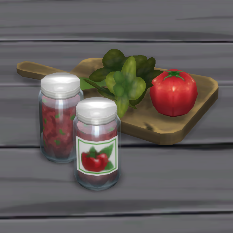 Tomato Basil Sauce Canned Ingredient - The Sims 4 Mods - CurseForge