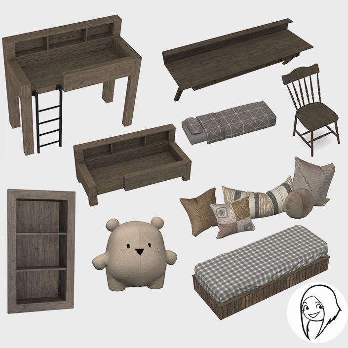 Annie kid bedrom set (2020) - The Sims 4 Build / Buy - CurseForge