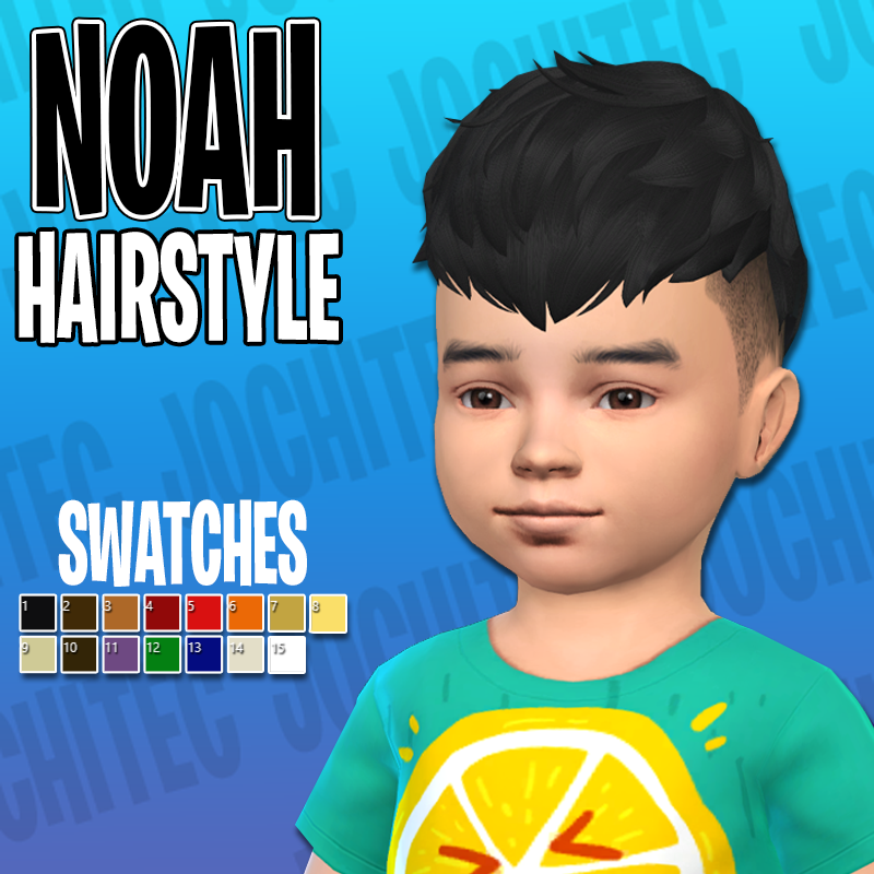 Noah hairstyle by Jochi - Create a Sim - The Sims 4 - CurseForge