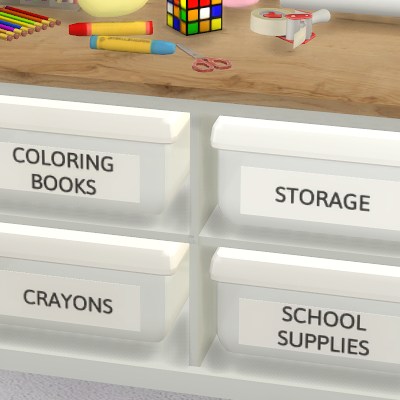 Labeled Plastic Storage Boxes - The Sims 4 Build / Buy - CurseForge