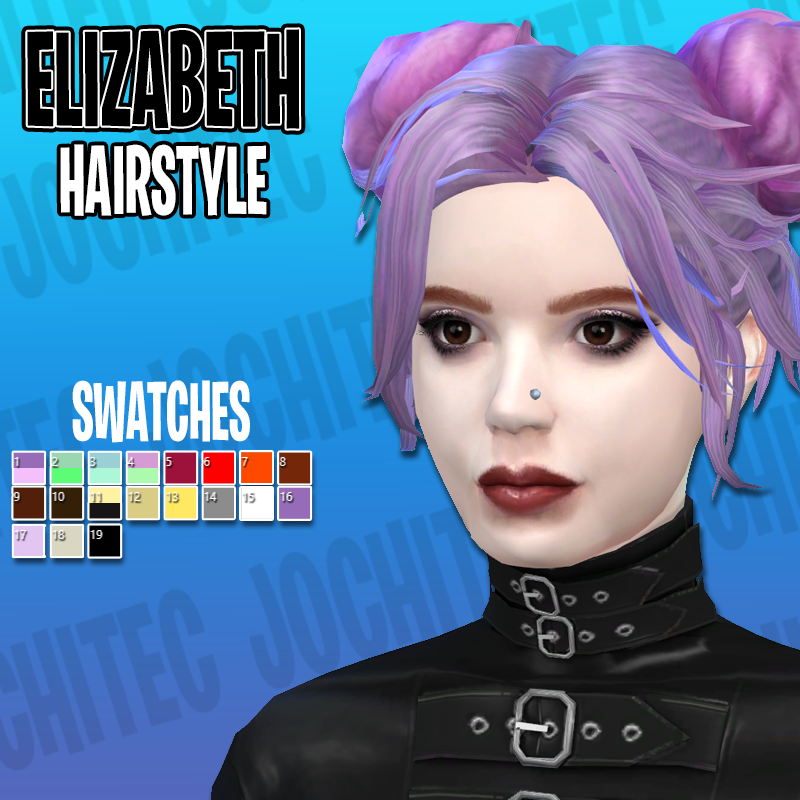Elizabeth hairstyle by Jochi The Sims 4 Create a Sim - CurseForge