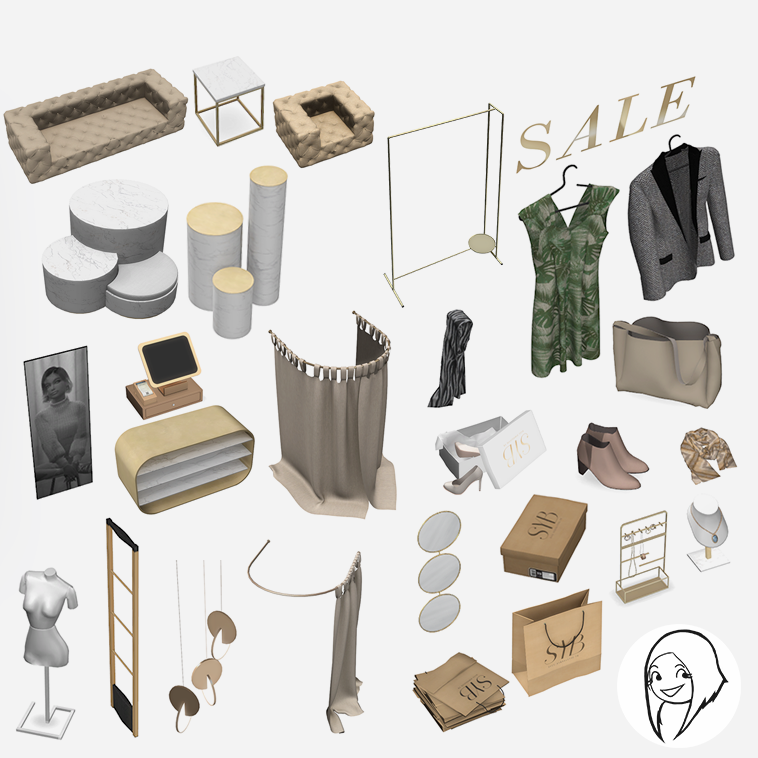 Download Shopping set (2020) - The Sims 4 Mods - CurseForge