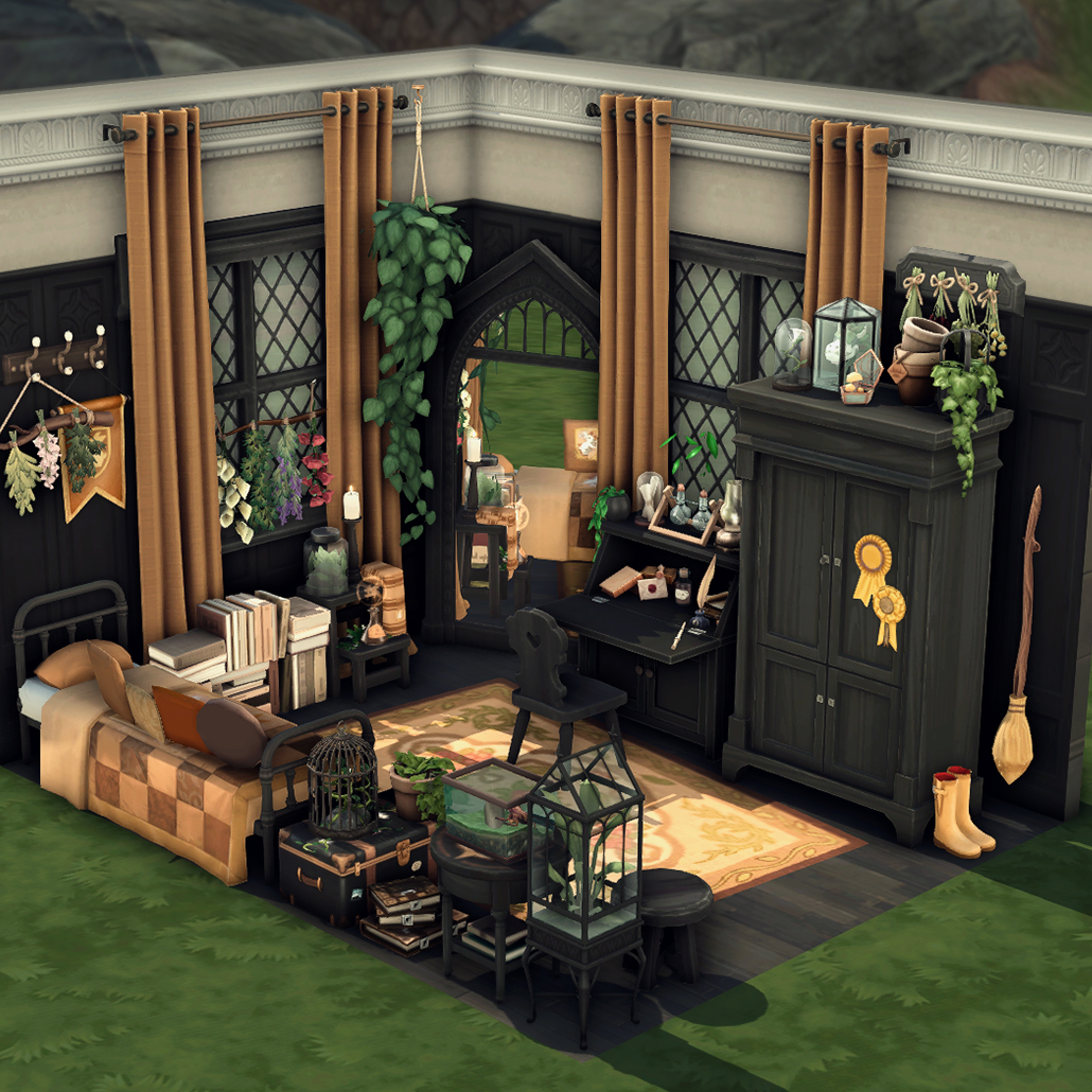 Hufflepuff inspired bedroom - The Sims 4 Rooms / Lots - CurseForge