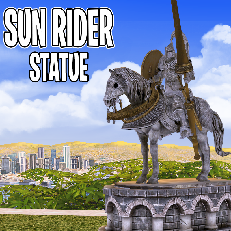 Sun Rider statue by Jochi - Dependencies - The Sims 4 Build / Buy ...