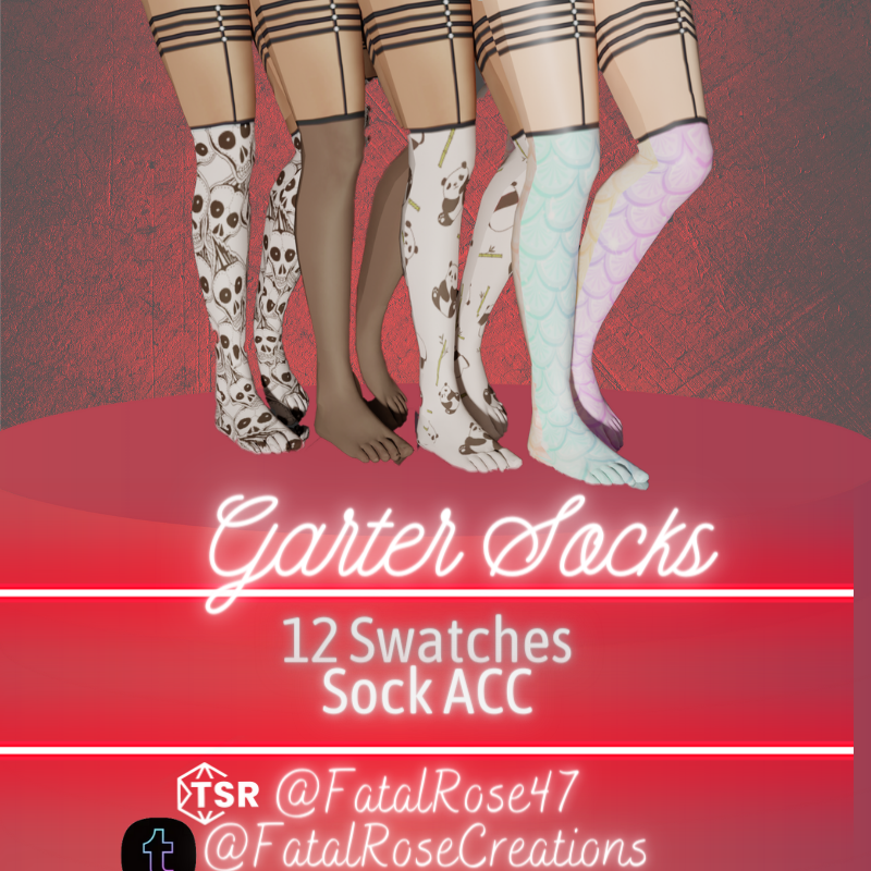 FatalRoseCreations Garter Socks - The Sims 4 Create a Sim - CurseForge