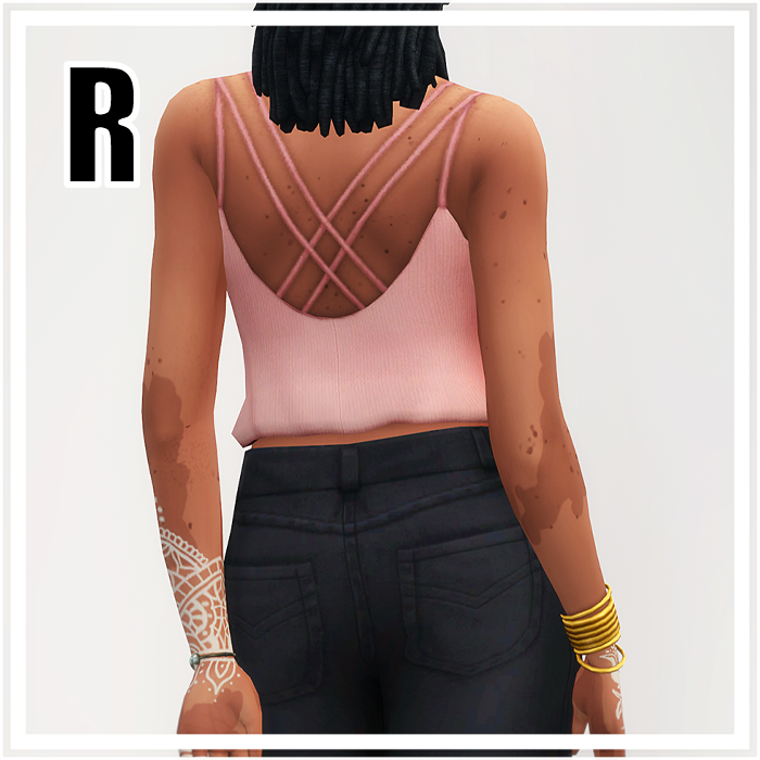 Basic Sleeveless T-Shirt - The Sims 4 Create a Sim - CurseForge