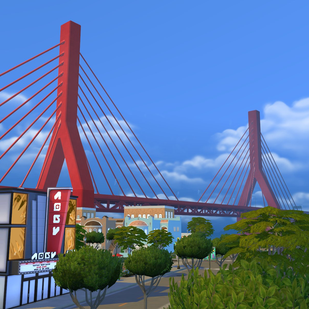 Red San Sequoia Bridge - The Sims 4 Mods - CurseForge